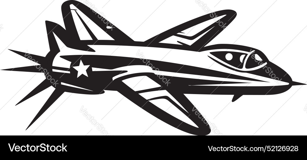 Thunderhawk tribute air force thunderbolt symbol Vector Image
