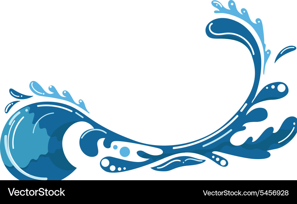 Wave frame Royalty Free Vector Image - VectorStock