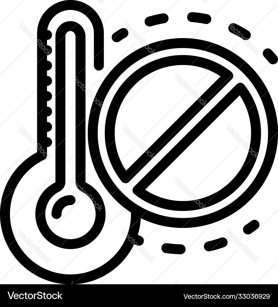 Cold wash icon outline style Royalty Free Vector Image