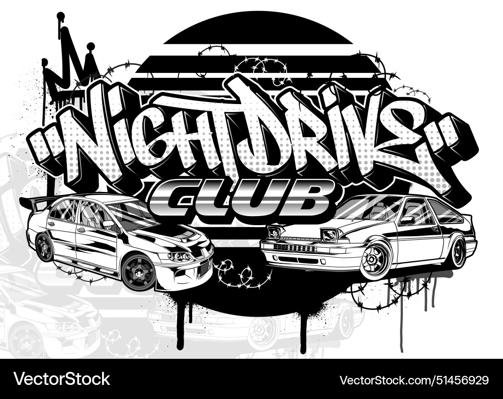 Graffiti car Royalty Free Vector Image - VectorStock