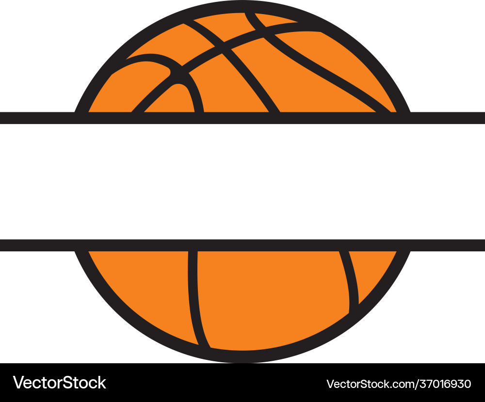 Basketball Monogram Logo Royalty Free Vector Image