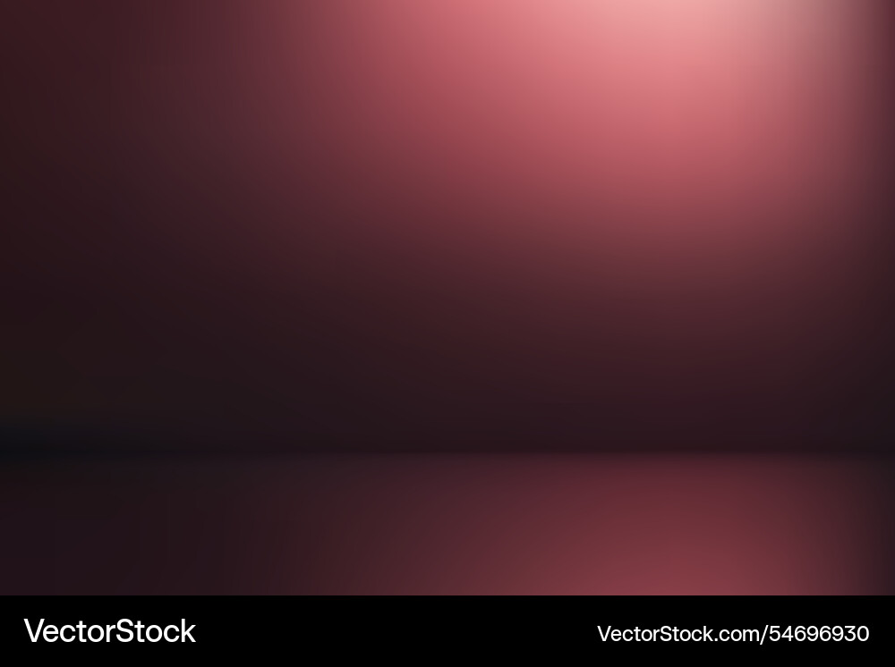 Dark red gradient studio room background Vector Image