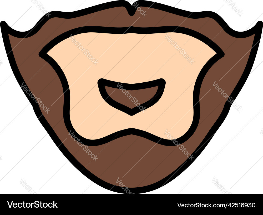 Goatee icon Royalty Free Vector Image - VectorStock