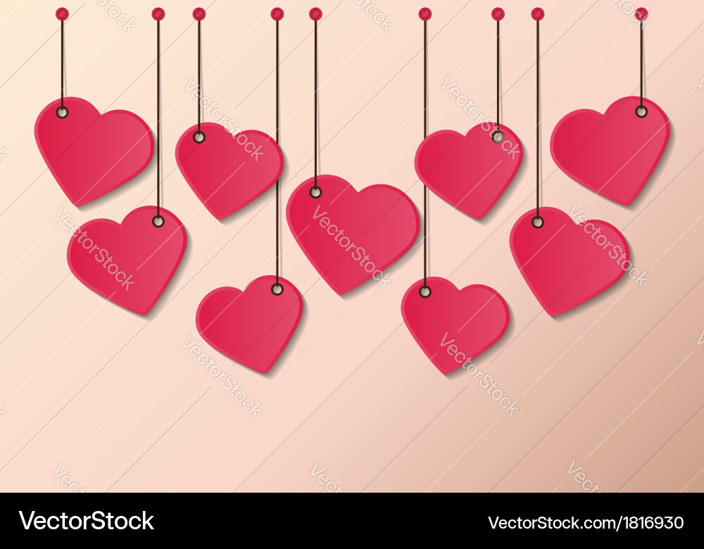 Heart tag Royalty Free Vector Image - VectorStock