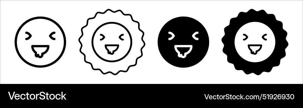 Hungry icon symbol set collection hungry simple Vector Image