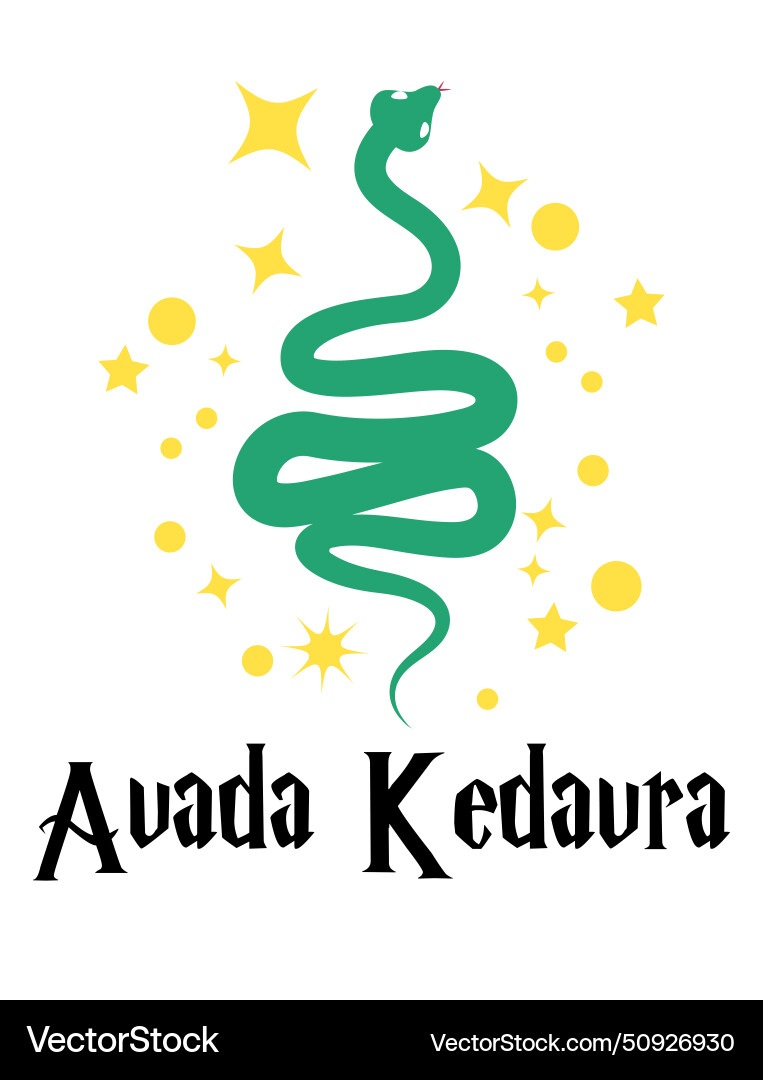 Magic school poster quote from a book about boy Vector Image