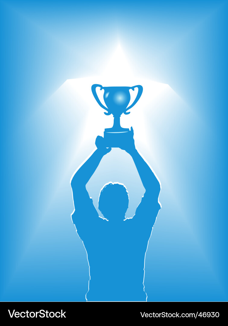 Victory Star Trophy Royalty Free Vector Image - VectorStock
