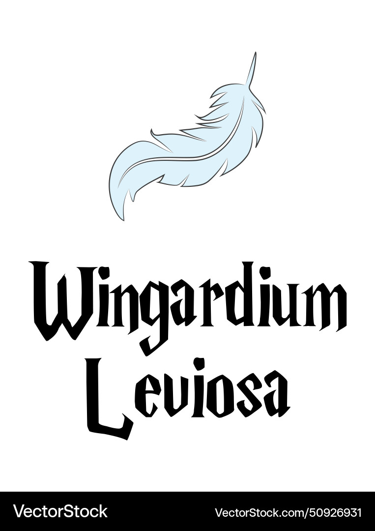 Magic school poster quote from a book about boy Vector Image