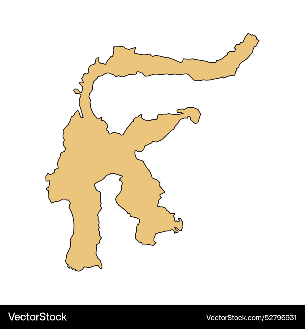 Map of sulawesi island Royalty Free Vector Image