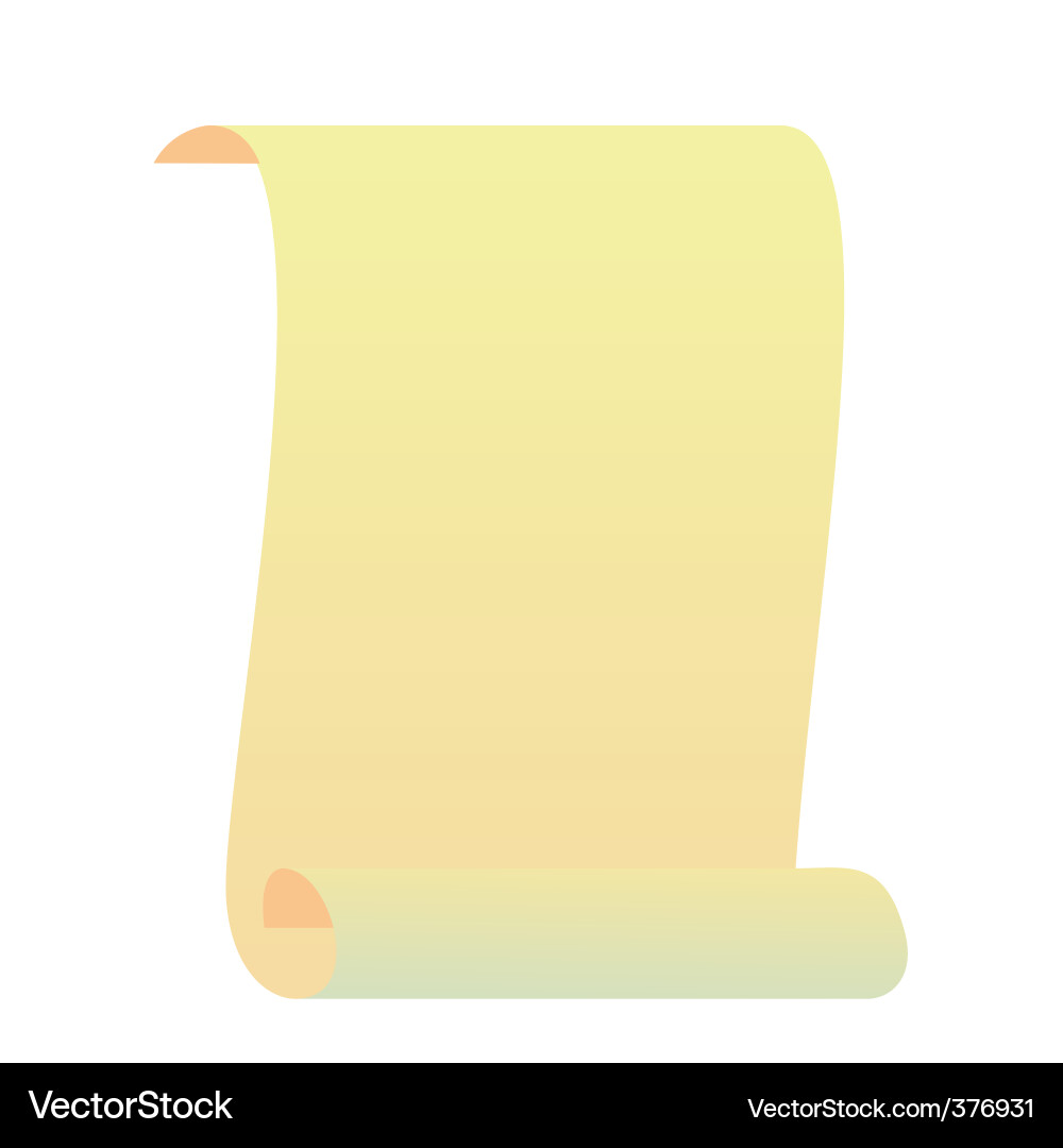 Realistic roll for manuscript Royalty Free Vector Image