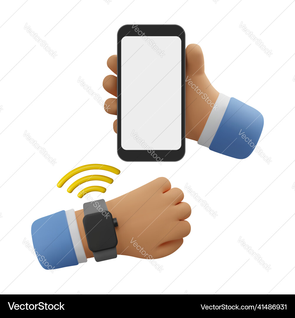 Smart watch payment icon Royalty Free Vector Image