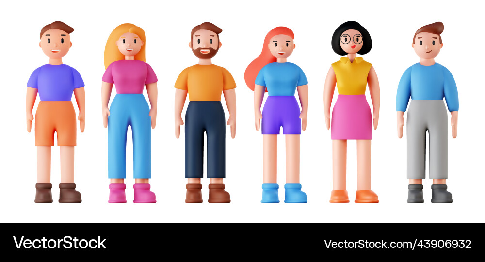 3d render human Royalty Free Vector Image - VectorStock