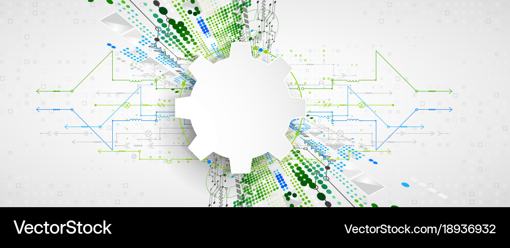 Abstract technological background structure Vector Image
