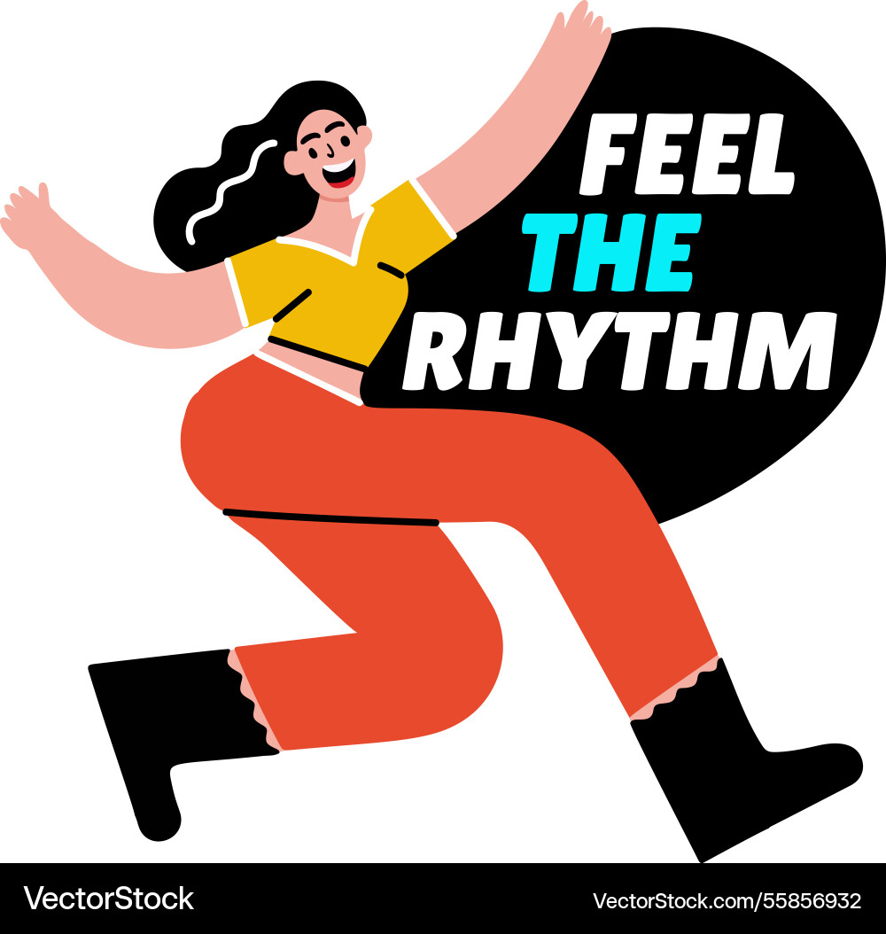 Dancing character Royalty Free Vector Image - VectorStock