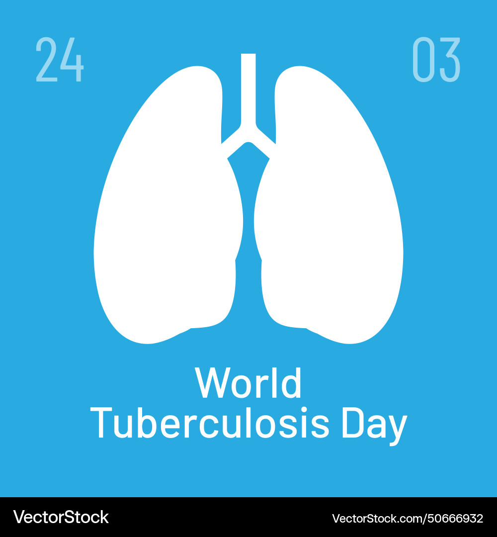 Design for world tuberculosis day march 24 Vector Image