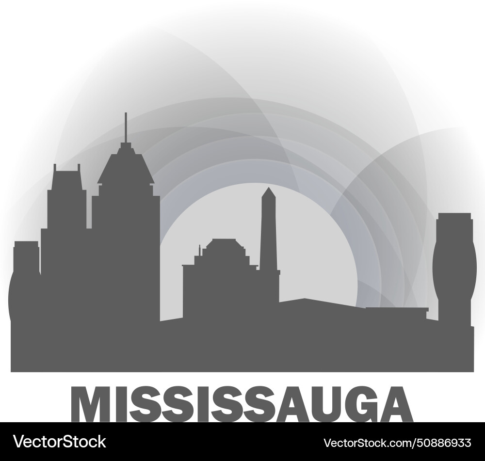 Canada mississauga Royalty Free Vector Image - VectorStock