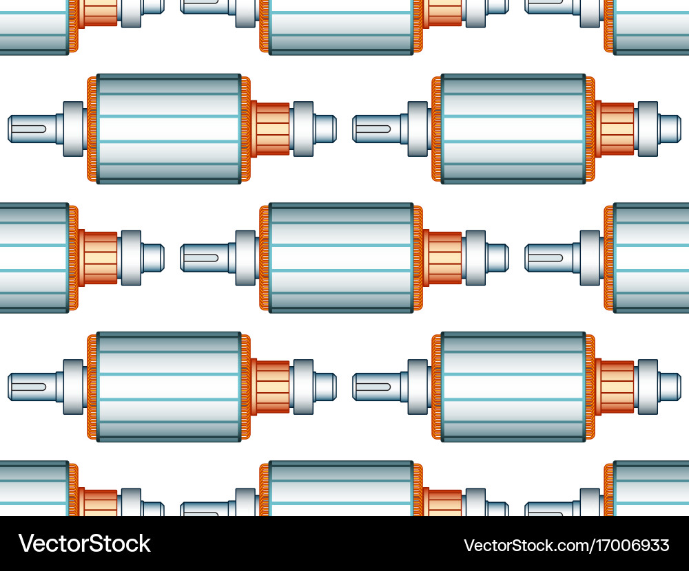 Electric motor rotor pattern Royalty Free Vector Image