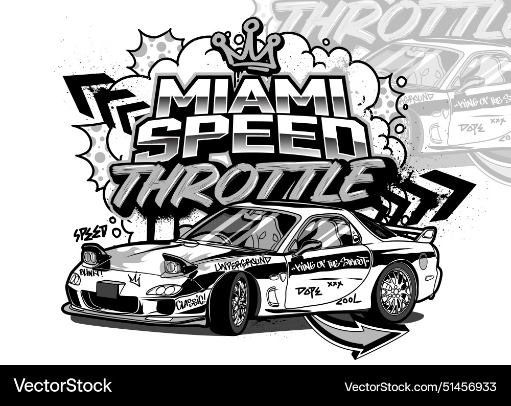 Graffiti car Royalty Free Vector Image - VectorStock