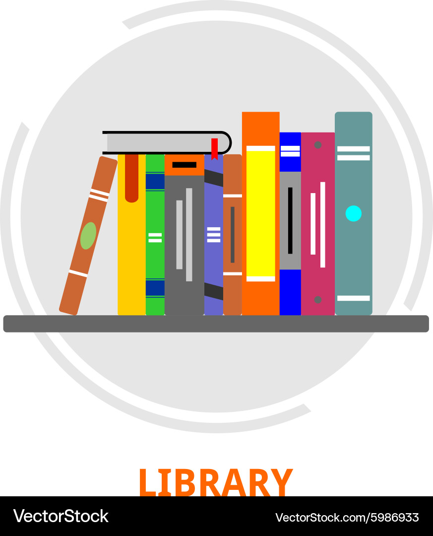 Library Royalty Free Vector Image - VectorStock
