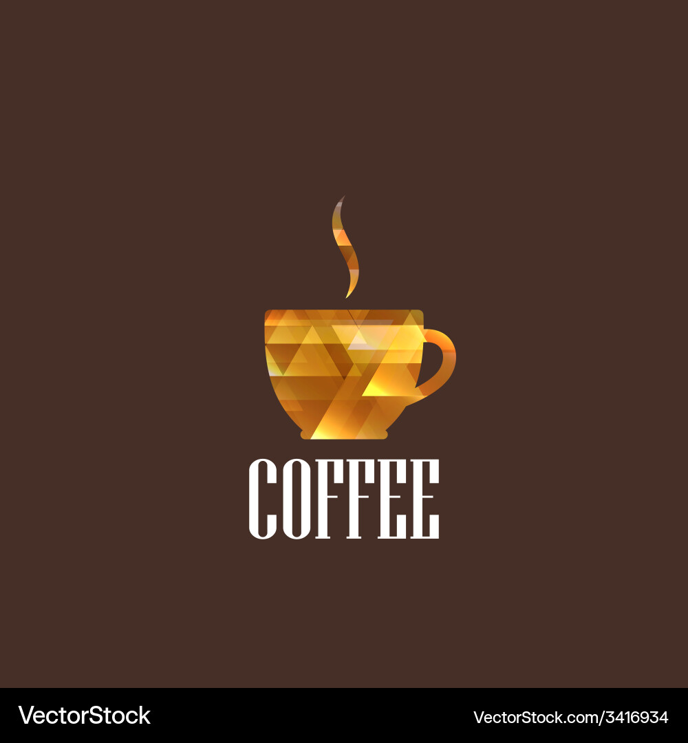 Diamond Coffee Cup Royalty Free Vector Image - VectorStock