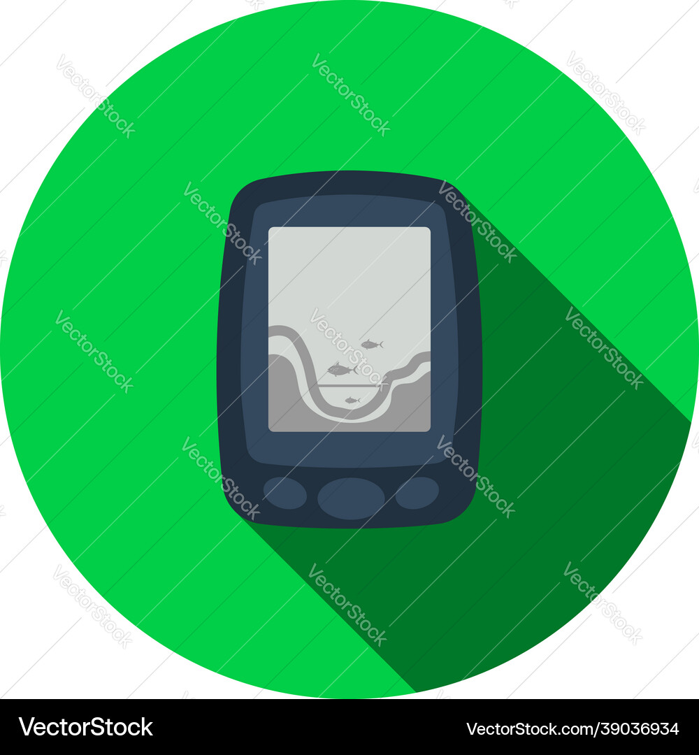 Icon of echo sounder Royalty Free Vector Image