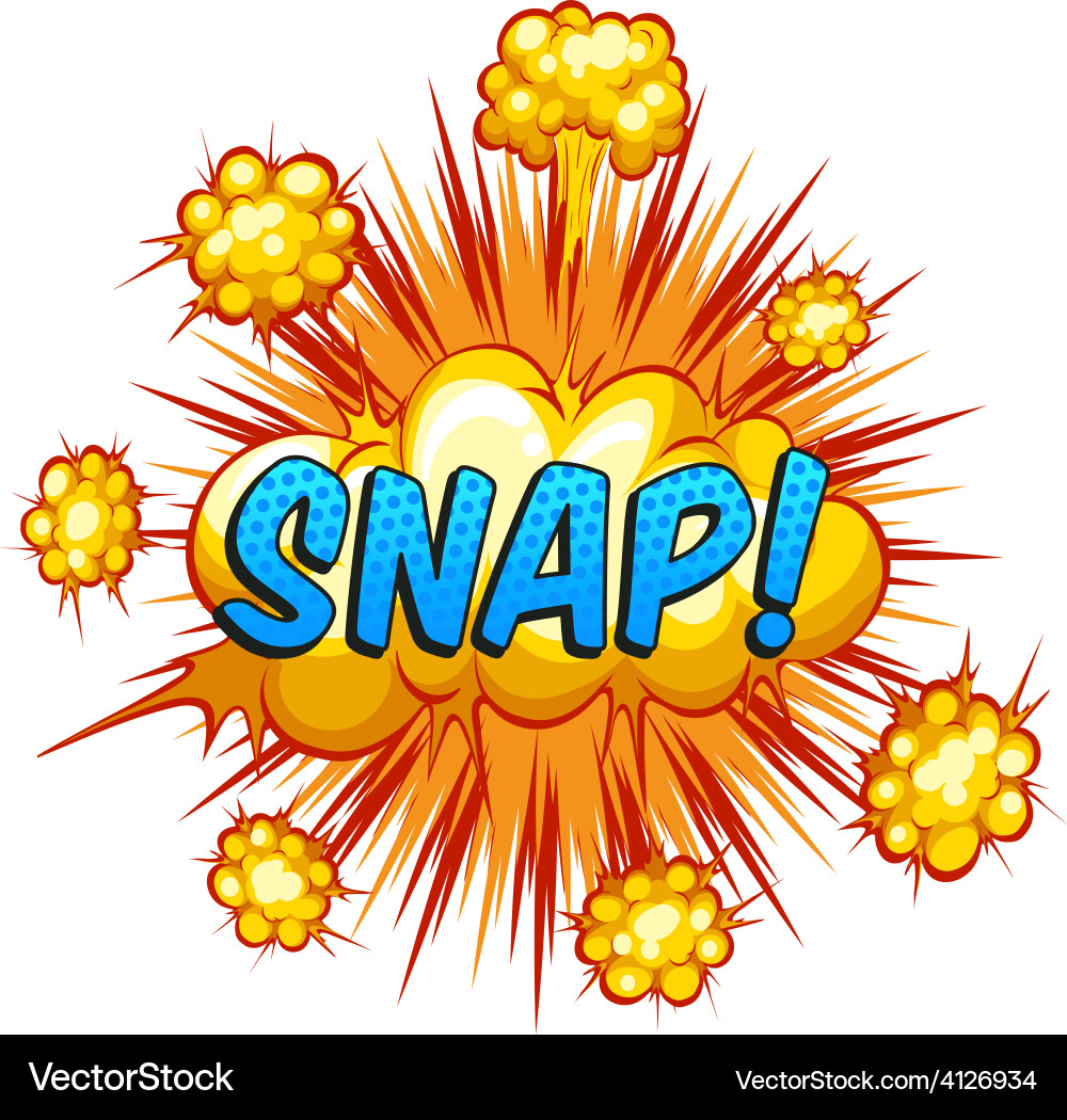 Snap Royalty Free Vector Image - VectorStock