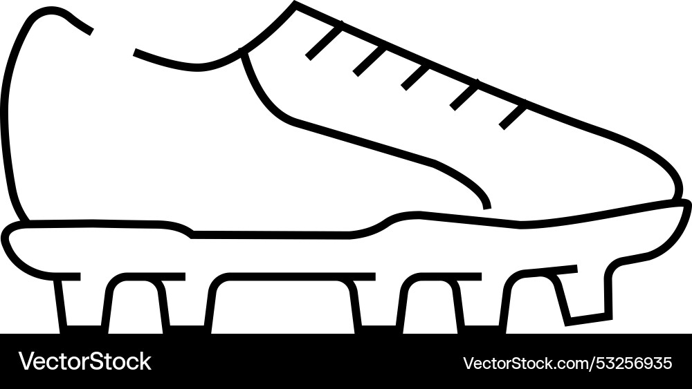 Boots footwear line icon Royalty Free Vector Image