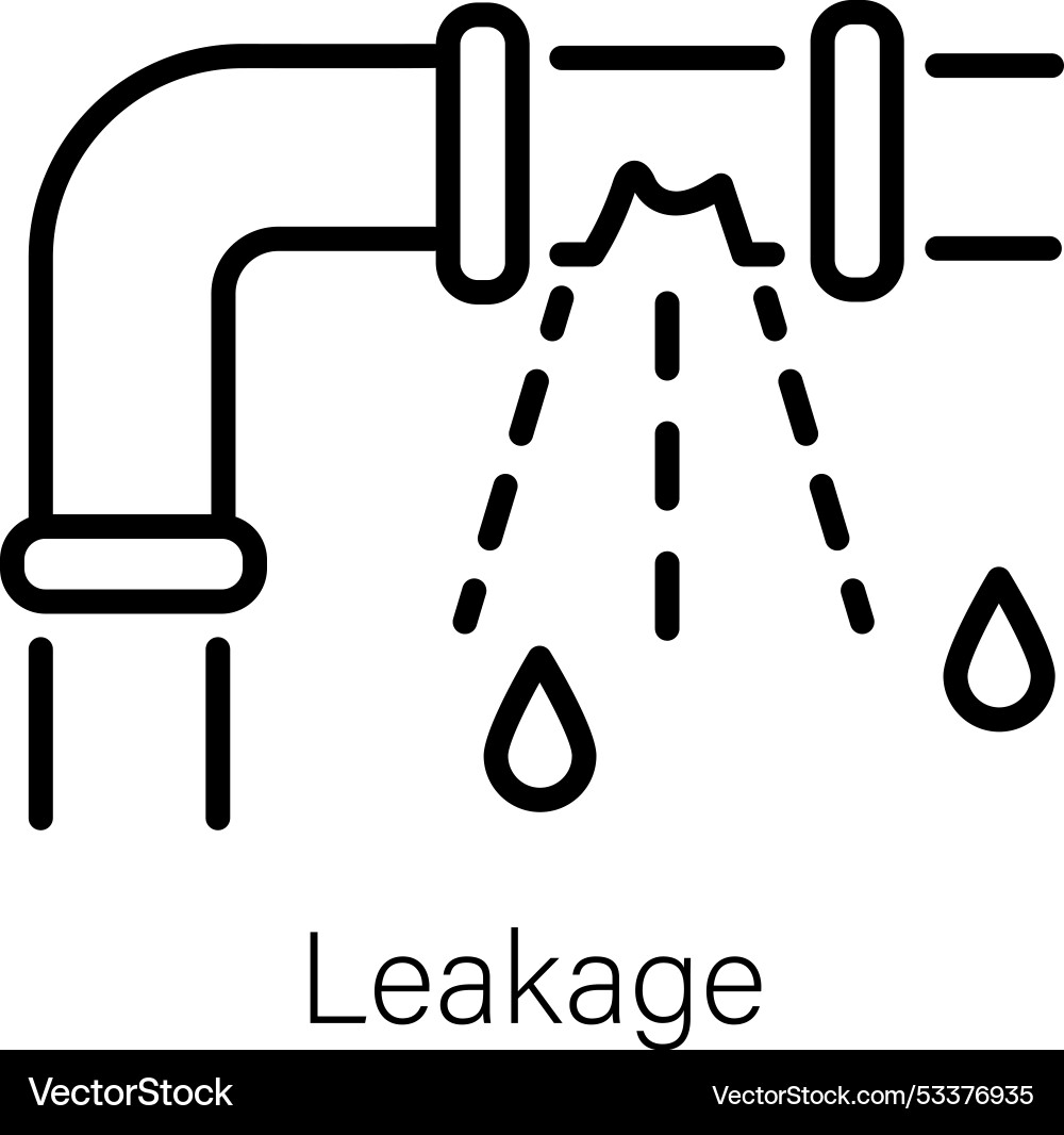 Leakage Royalty Free Vector Image - VectorStock