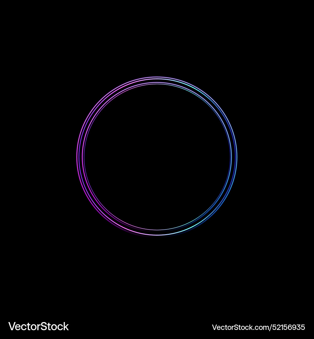 Neon circle frame Royalty Free Vector Image - VectorStock Neon circle frame Royalty Free Vector Image - VectorStock