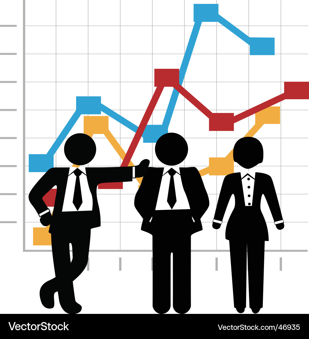 Sales Team Meeting Royalty Free Vector Image - VectorStock