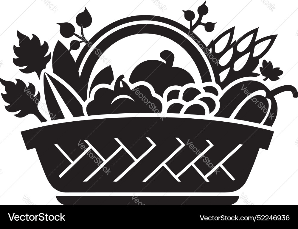 Balanced nutrition elegance sleek black logo Vector Image