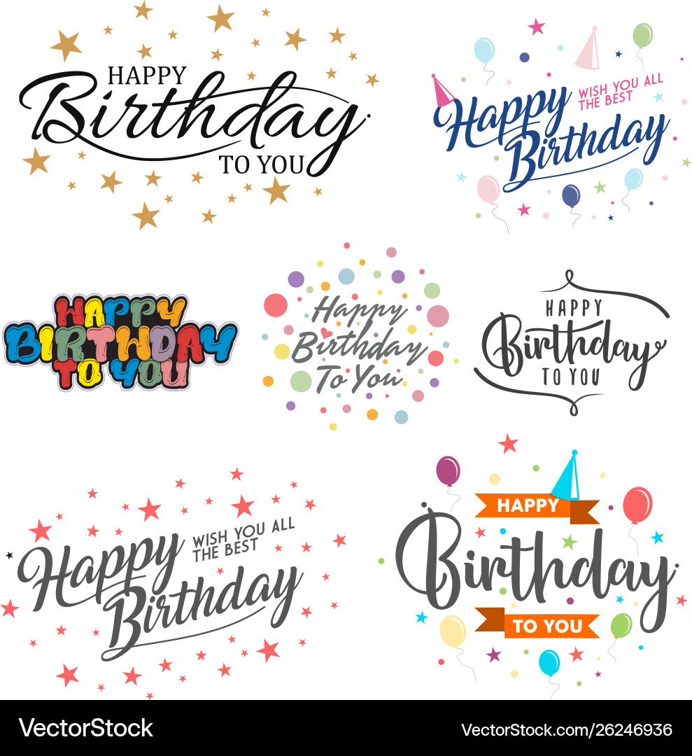 Birthday Royalty Free Vector Image - VectorStock