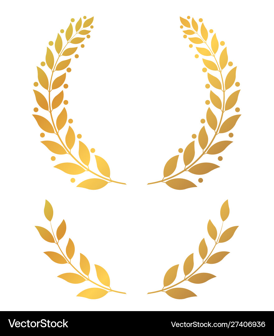 Gold Leaf Circle Vector Images (over 8,000)