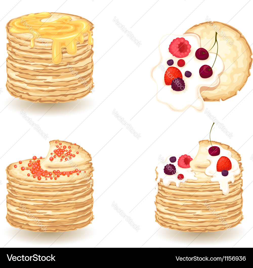 Pancake Royalty Free Vector Image - VectorStock