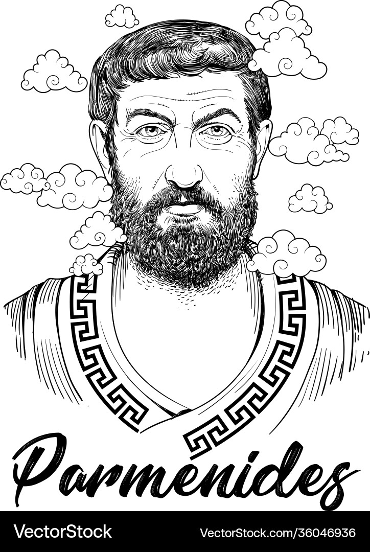 Parmenides of Elea Royalty Free Vector Image - VectorStock