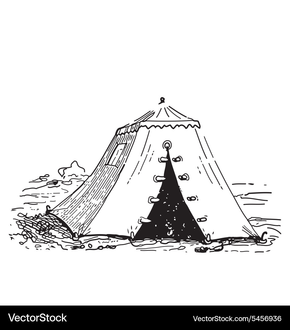 Tent Royalty Free Vector Image - VectorStock