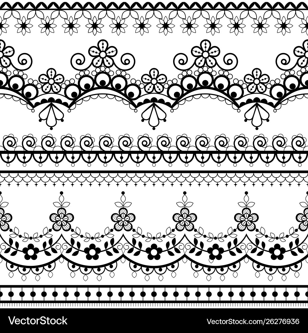Wedding french or english lace seamless pattern Vector Image