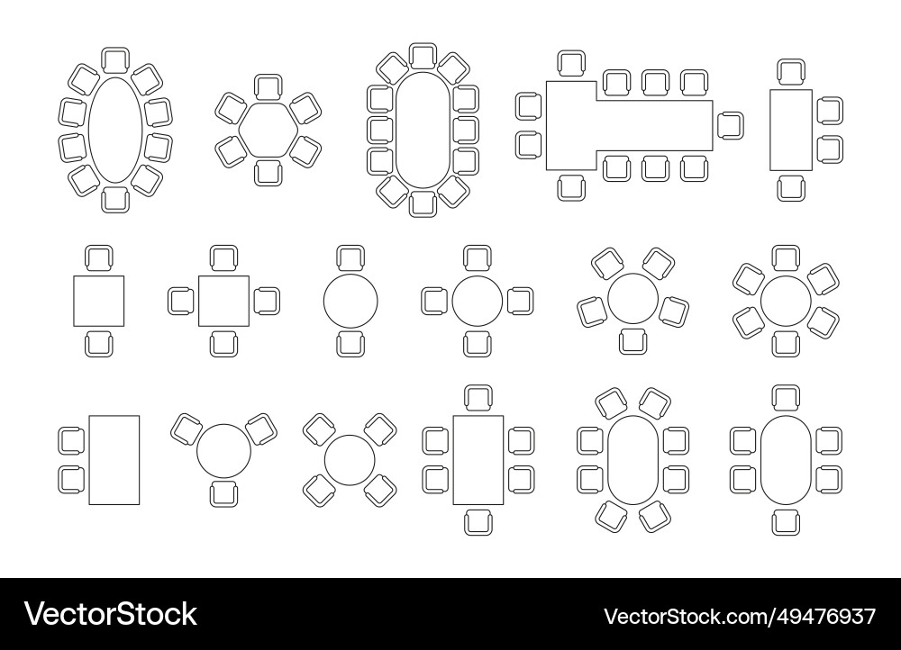 Conference Room Layout Plan Royalty Free Vector Image