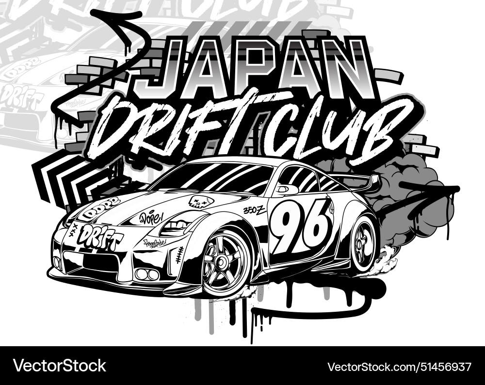 Graffiti car Royalty Free Vector Image - VectorStock