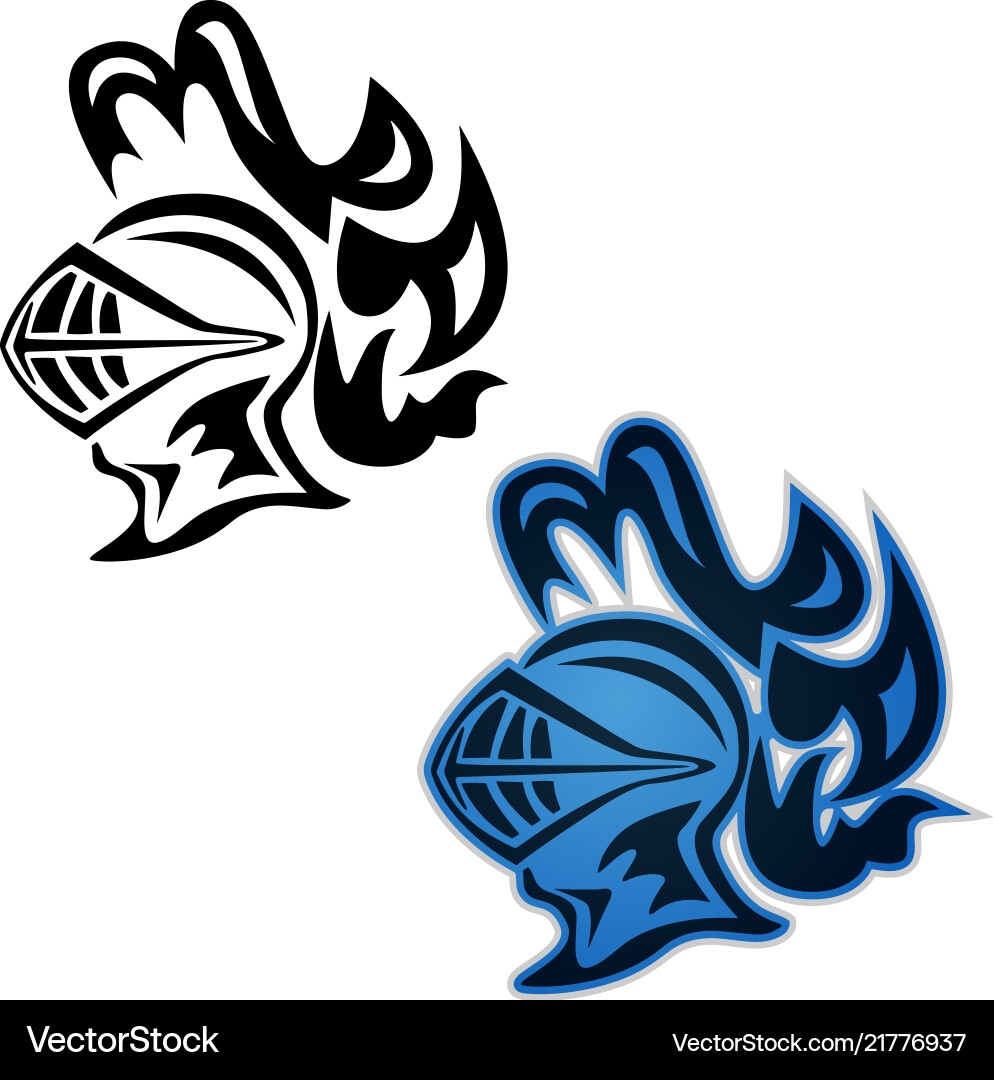 Knight helmet Royalty Free Vector Image - VectorStock