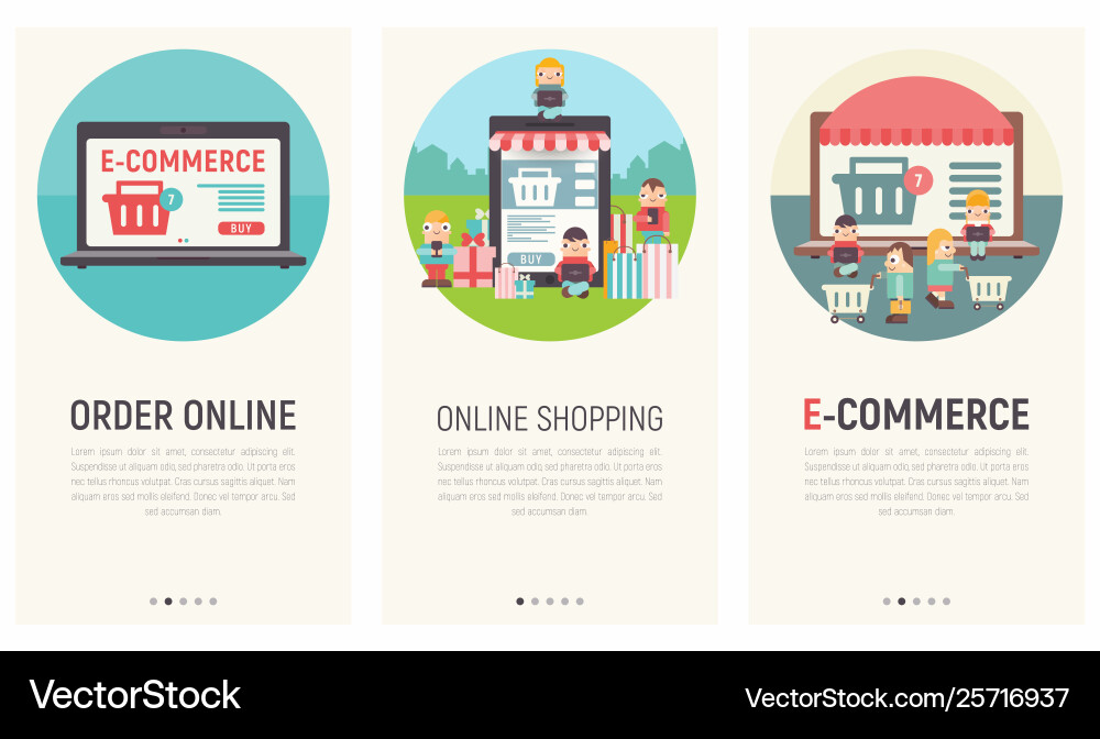 Mobile shopping apps Royalty Free Vector Image