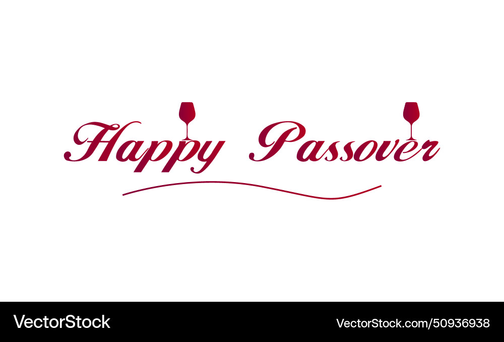 Captivating text designs for a joyous passover Vector Image