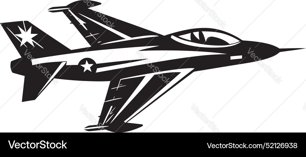 Sky thunderbolt emblematic aero Royalty Free Vector Image
