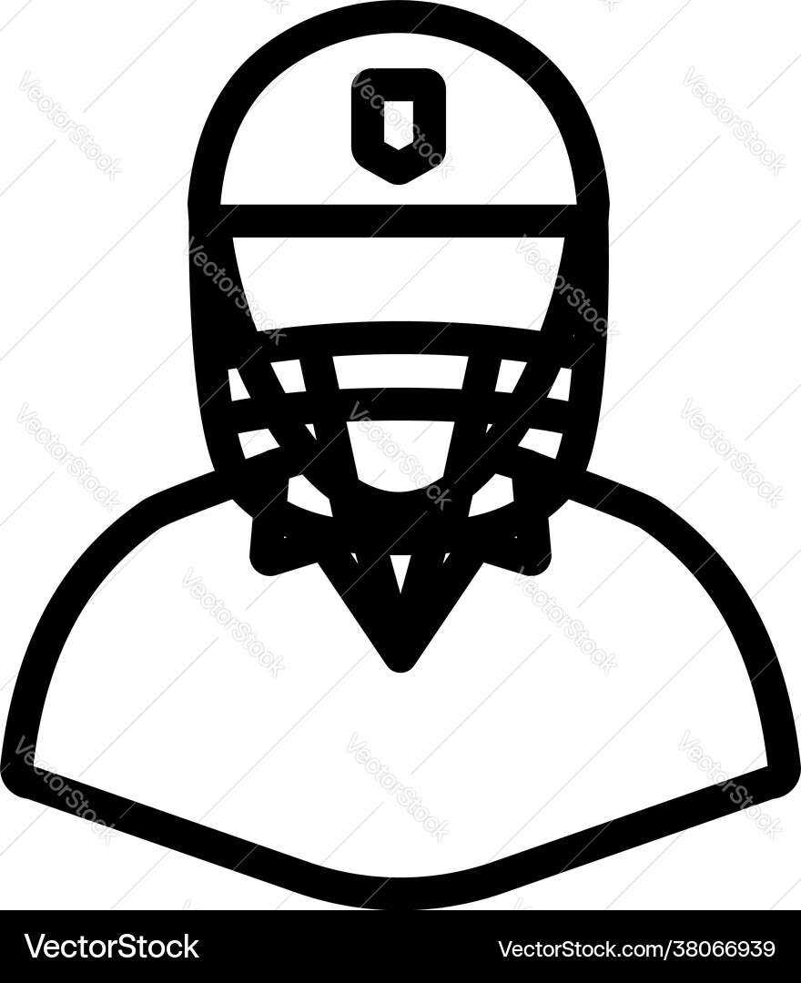 Cricket player icon Royalty Free Vector Image - VectorStock