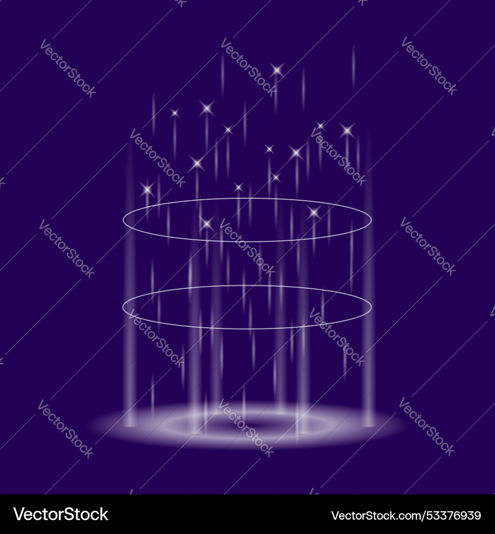 Level up effect realistic teleportation Royalty Free Vector
