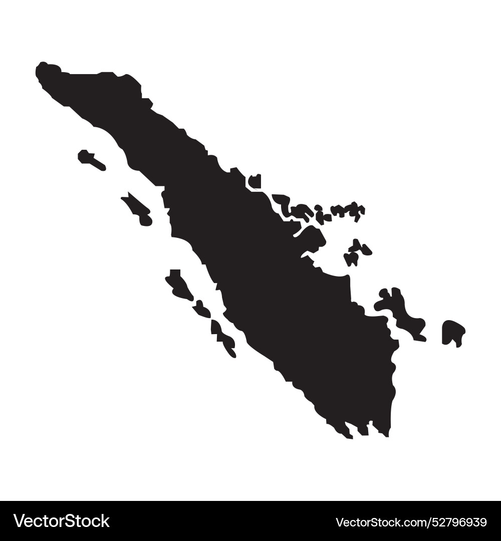 Map of sumatra island Royalty Free Vector Image