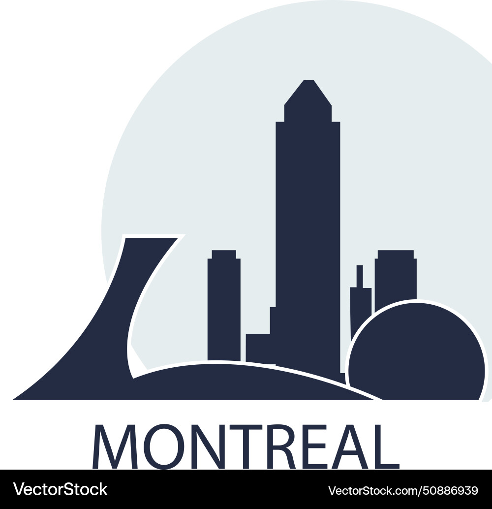 Montreal logo Royalty Free Vector Image - VectorStock