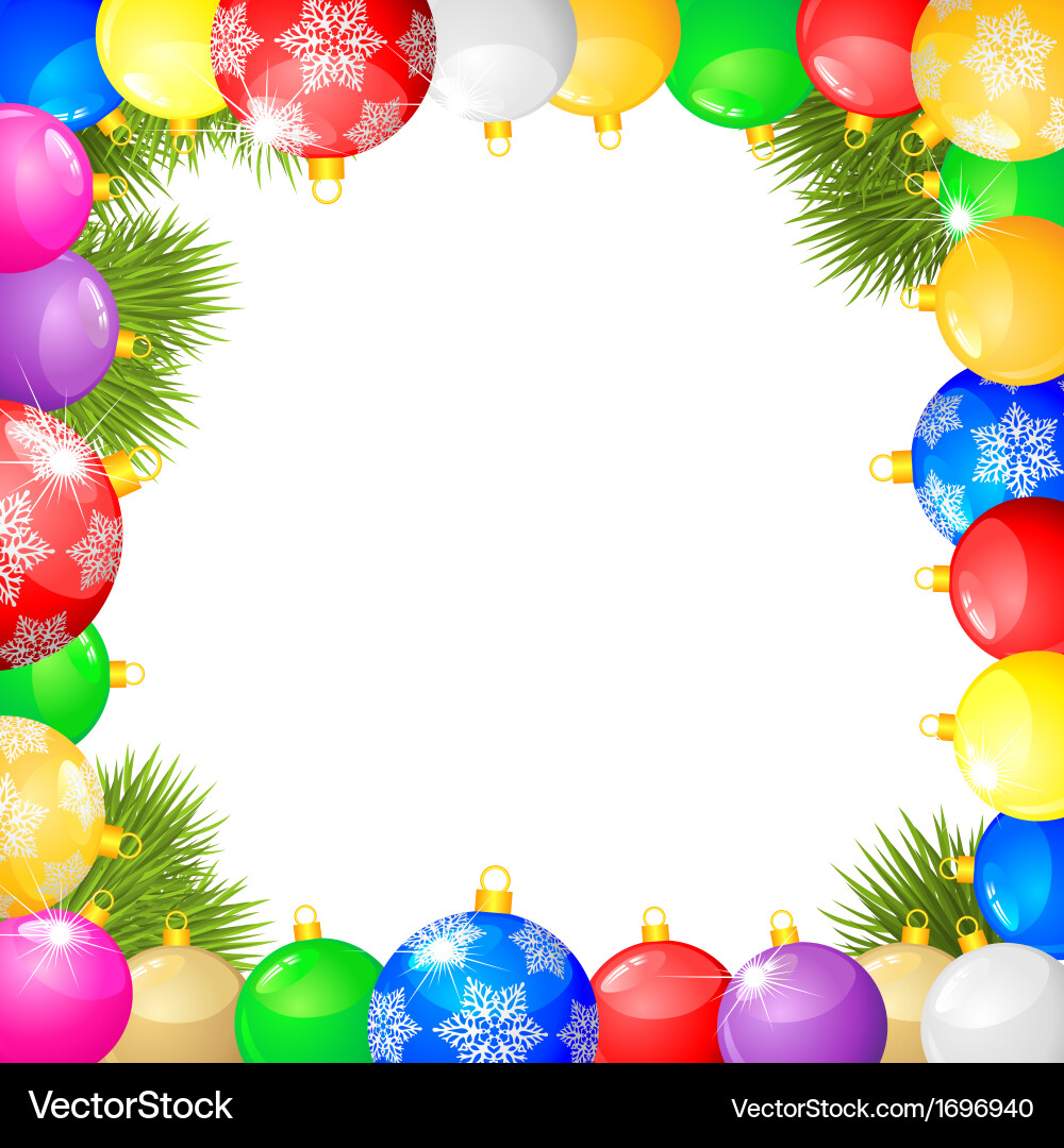 Balls frame Royalty Free Vector Image - VectorStock