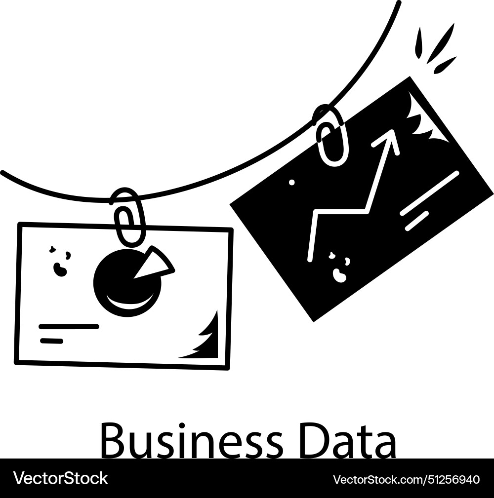 Business data Royalty Free Vector Image - VectorStock