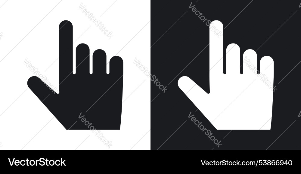 Finger icon set Royalty Free Vector Image - VectorStock